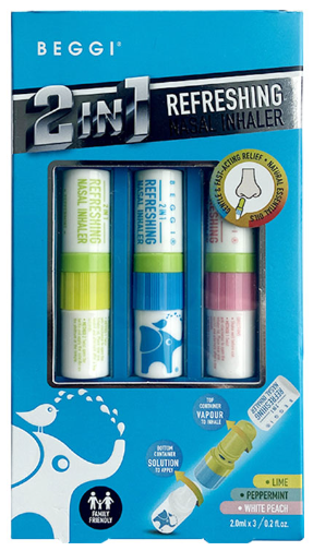 Beggi 2in1 Nasal Inhaler 2ml 3pk - NZ Online Chemist