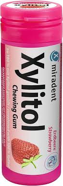 Miradent Xylitol Strawberry Gum 30 Pieces - NZ Online Chemist
