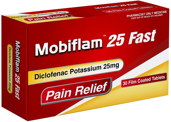 Mobiflam Diclofen Pot 25mg Tablets 30s - NZ Online Chemist