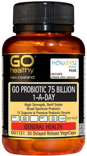 GO Probiotic 75 Billion by Go Healthy - 30 Capsules - NZ Online Chemist