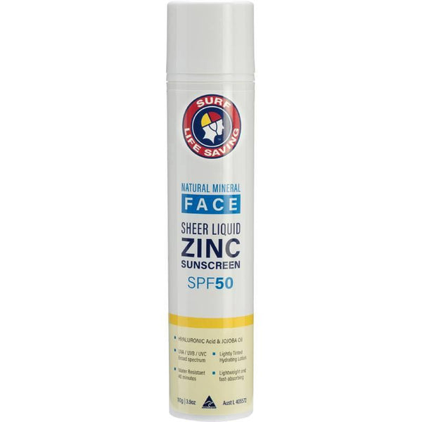Surf Life Saving Daily SunScreen Zinc Liquid SPF50 110g - NZ Online Chemist