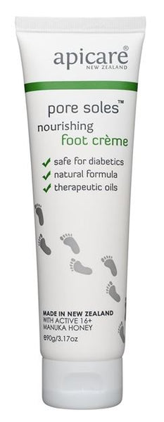 Apicare Pore Soles Foot Cream 90g - NZ Online Chemist