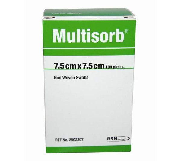Multisorb Non Woven Swab 7.5X7.5cm - NZ Online Chemist