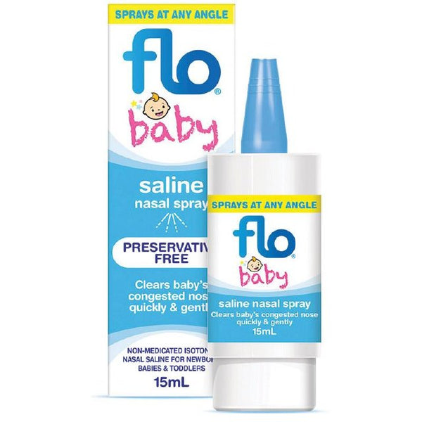 Flo Baby Saline + Nasal Drops 15ml - NZ Online Chemist
