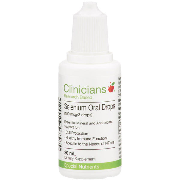 Clinicians Selenium Oral Drops 30ml - NZ Online Chemist