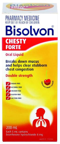 Bisolvon Chesty Forte 200ml - NZ Online Chemist