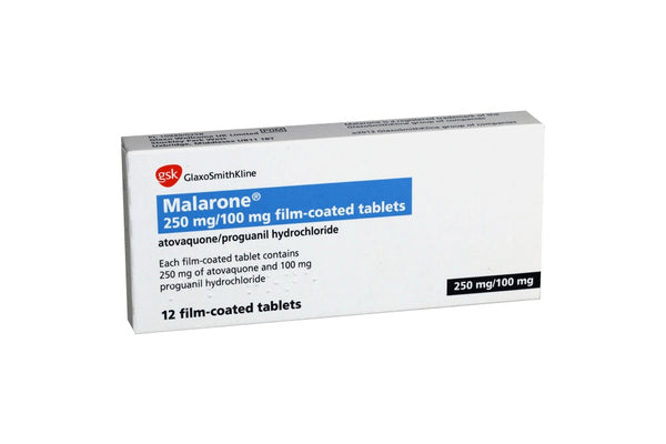 Malarone Atovaquone+Proguanil Hcl Tablets 12 (Prescription Only - Do N ...