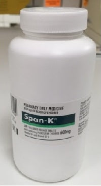Span-K Tabs 600mg 200 - NZ Online Chemist