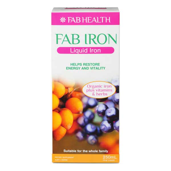 Fab Iron Liquid Iron 200ml - NZ Online Chemist