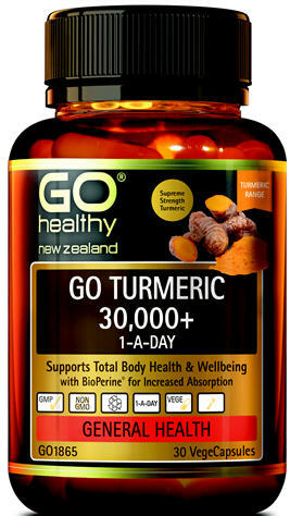 Go Turmeric 30000+ 1Aday 30Vcap - NZ Online Chemist