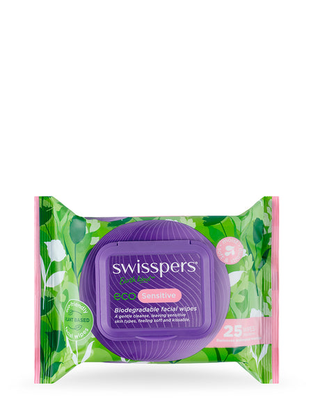 Swisspers Eco Aloe Vera Face Wipes 25s - NZ Online Chemist