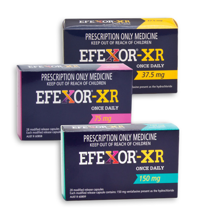 Efexor Venlafaxine Hcl 75mg Xr Capsules 28 (Prescription Only - Do Not ...