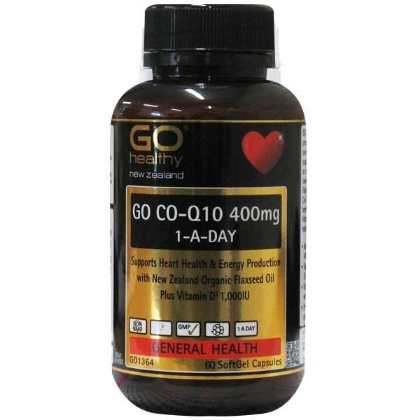 Go Healthy Coq10 400mg 1 A Day 60s - NZ Online Chemist