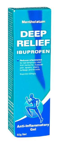 Mentholatum Deep Relief Ibuprofen Gel 50g - NZ Online Chemist