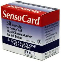 Sensocard Blood \Glucose Test Strips 50 - NZ Online Chemist